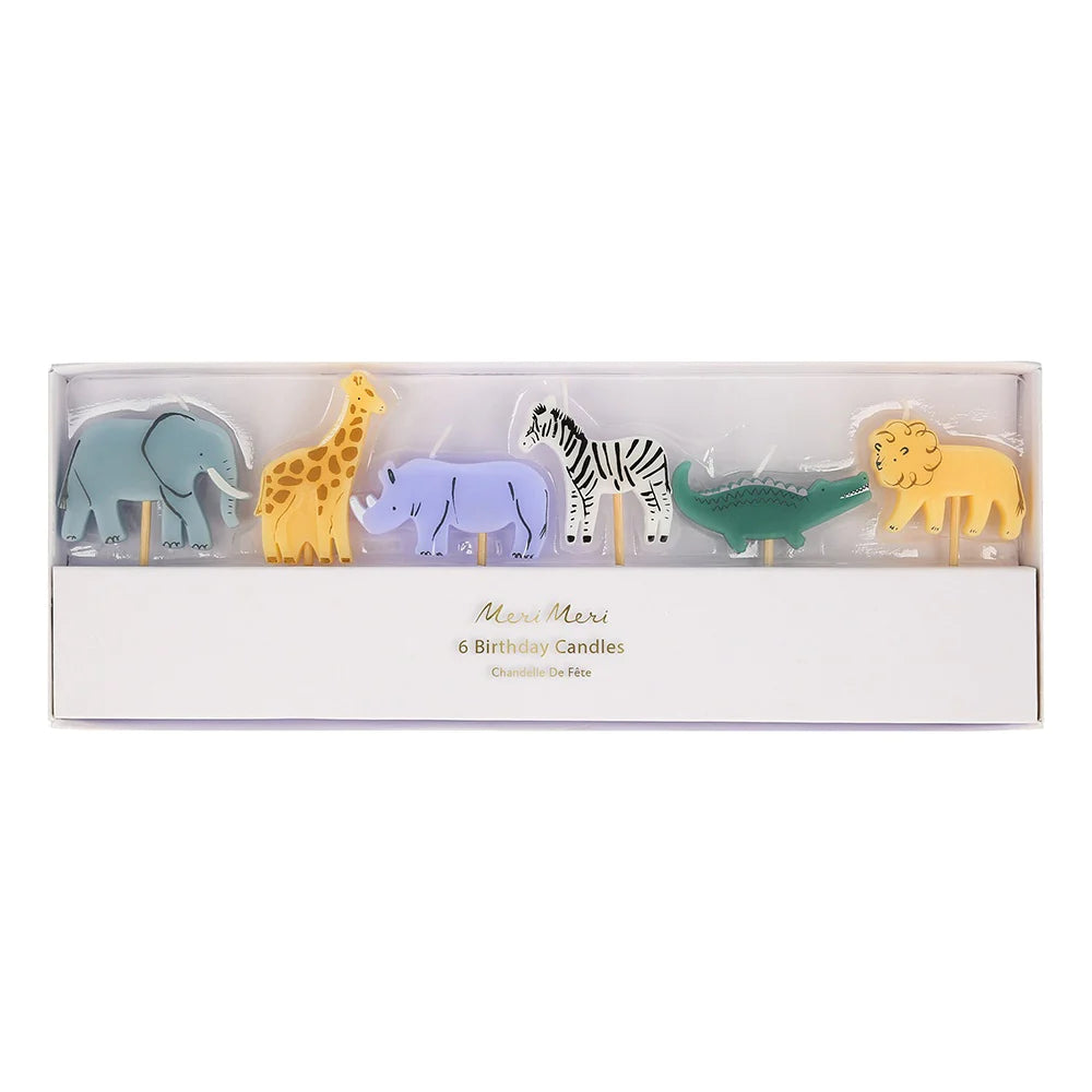 Meri Meri | Jungle Animal Candles (6) | Bellatino's Kitchen
